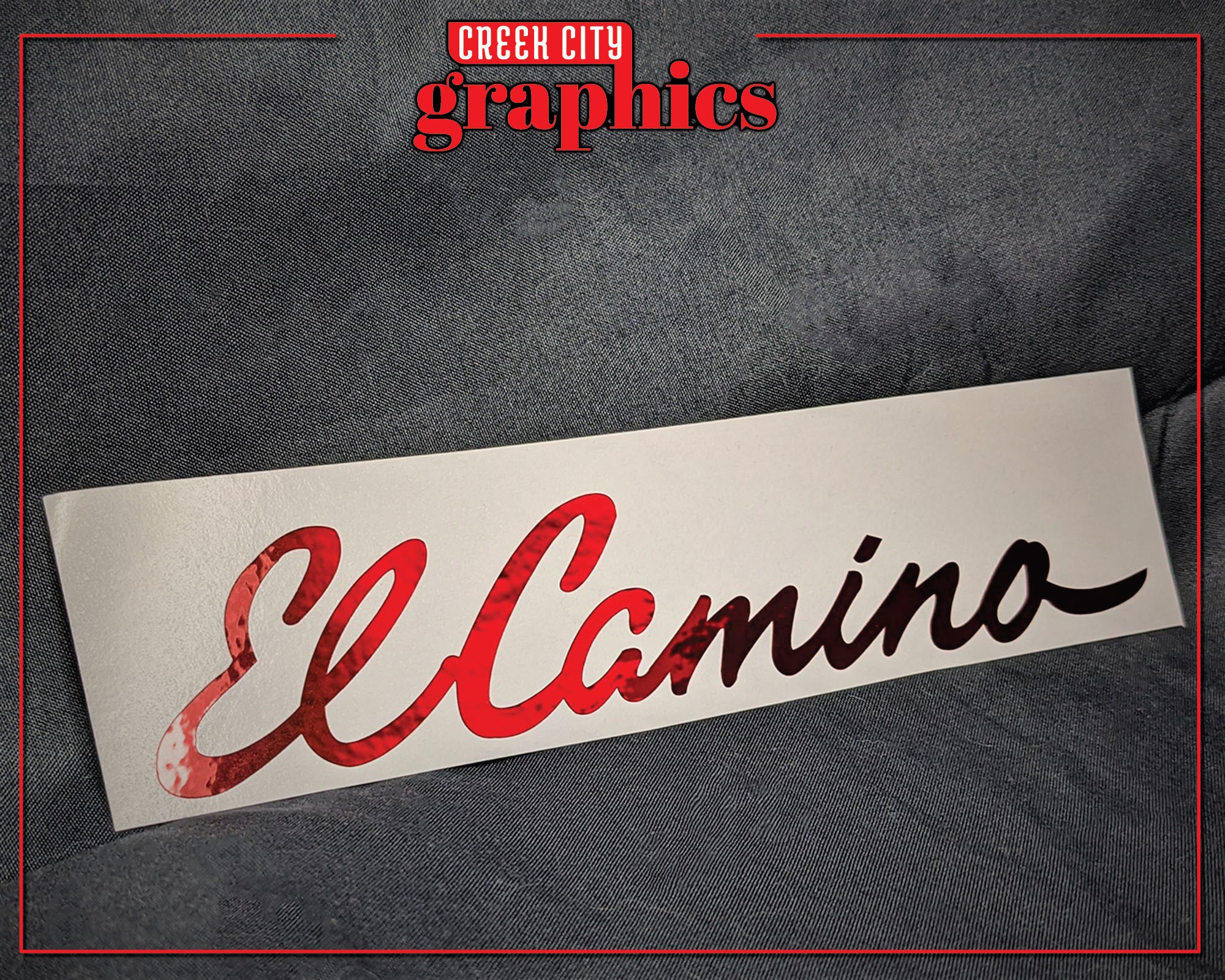 Chevy Chevrolet El Camino Cursive Vintage Retro Automotive Car Truck ...