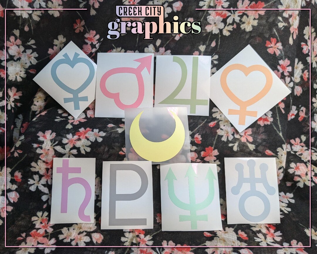 Astrology Astrological Planetary Symbols Cute Sticker Vinyl Decals ...