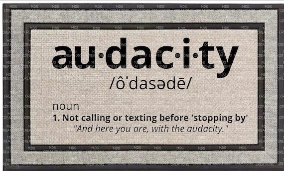 Audacity Definition
