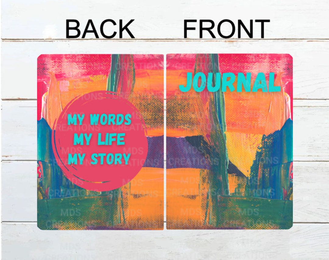 DIGITAL DOWNLOAD My Words Journal Template, Sublimation, PNG, A5 ...