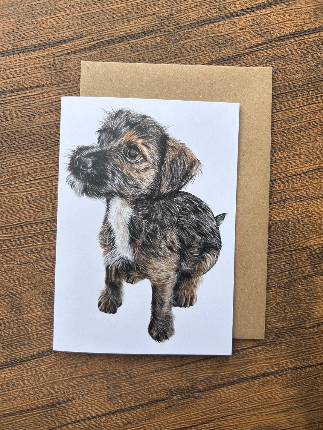 Dylan the Dog, Greeting Card - High Quality Art Print - Blank Inside ...