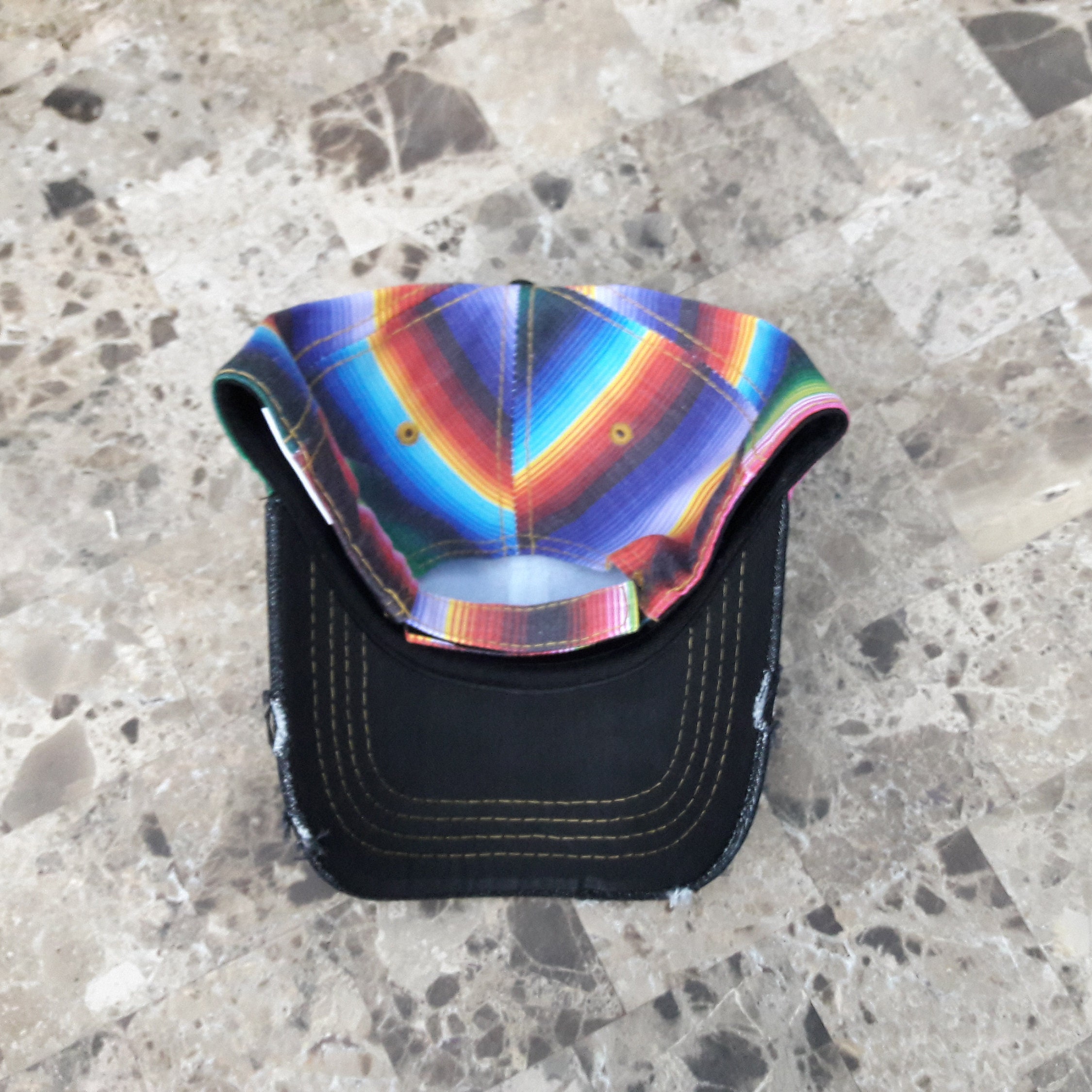 Serape Distressed Baseball Cap - Etsy