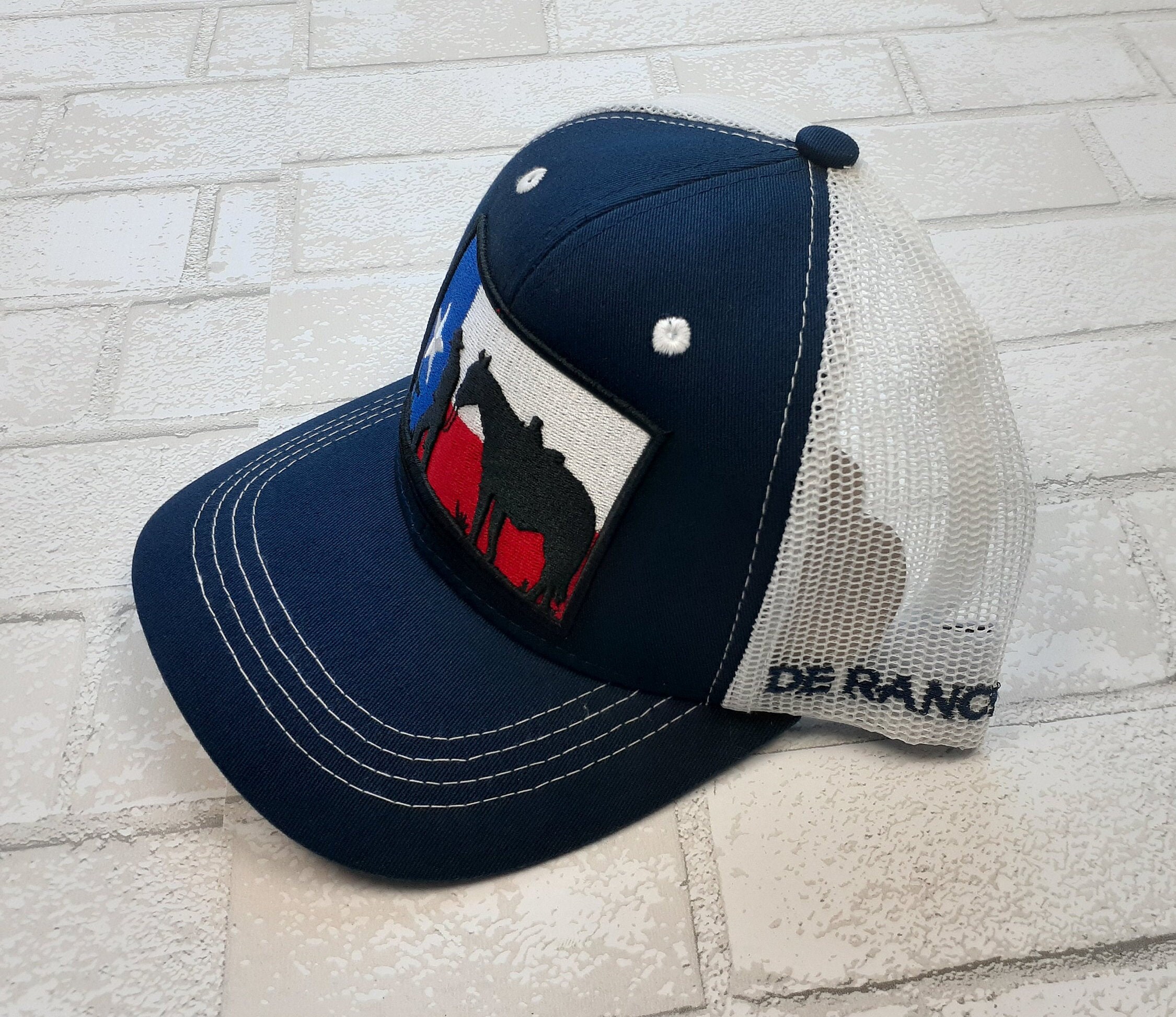 Texas Flag Embroidered Hat 3D Embroidered one Size Adjustable - Etsy