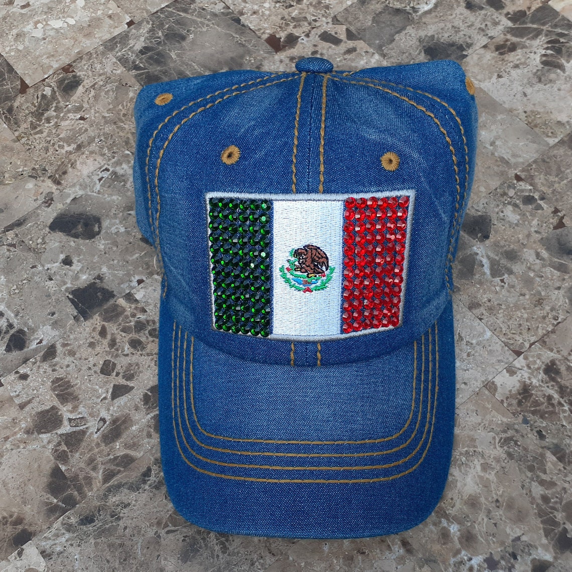 Mexico Flag Distressed Baseball Cap One Size Adjustable - Etsy.de