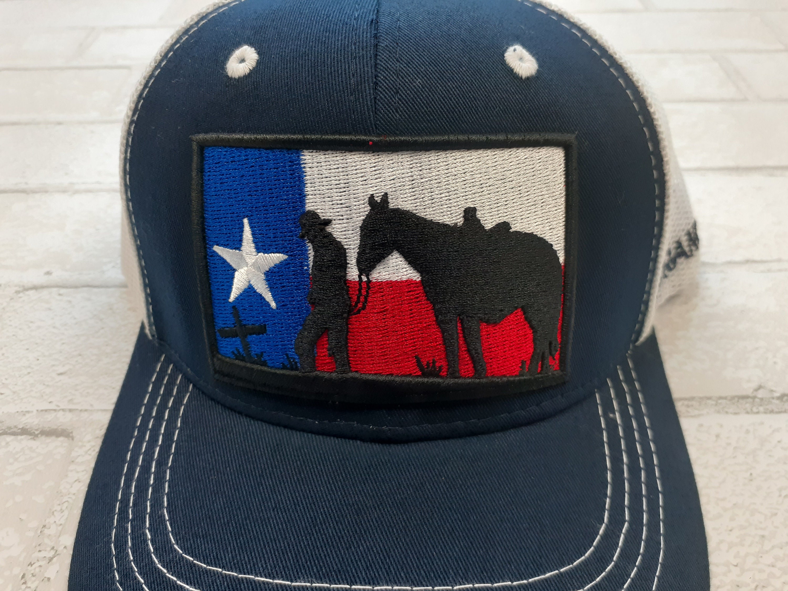 Texas Flag Embroidered Hat 3D Embroidered one Size Adjustable - Etsy