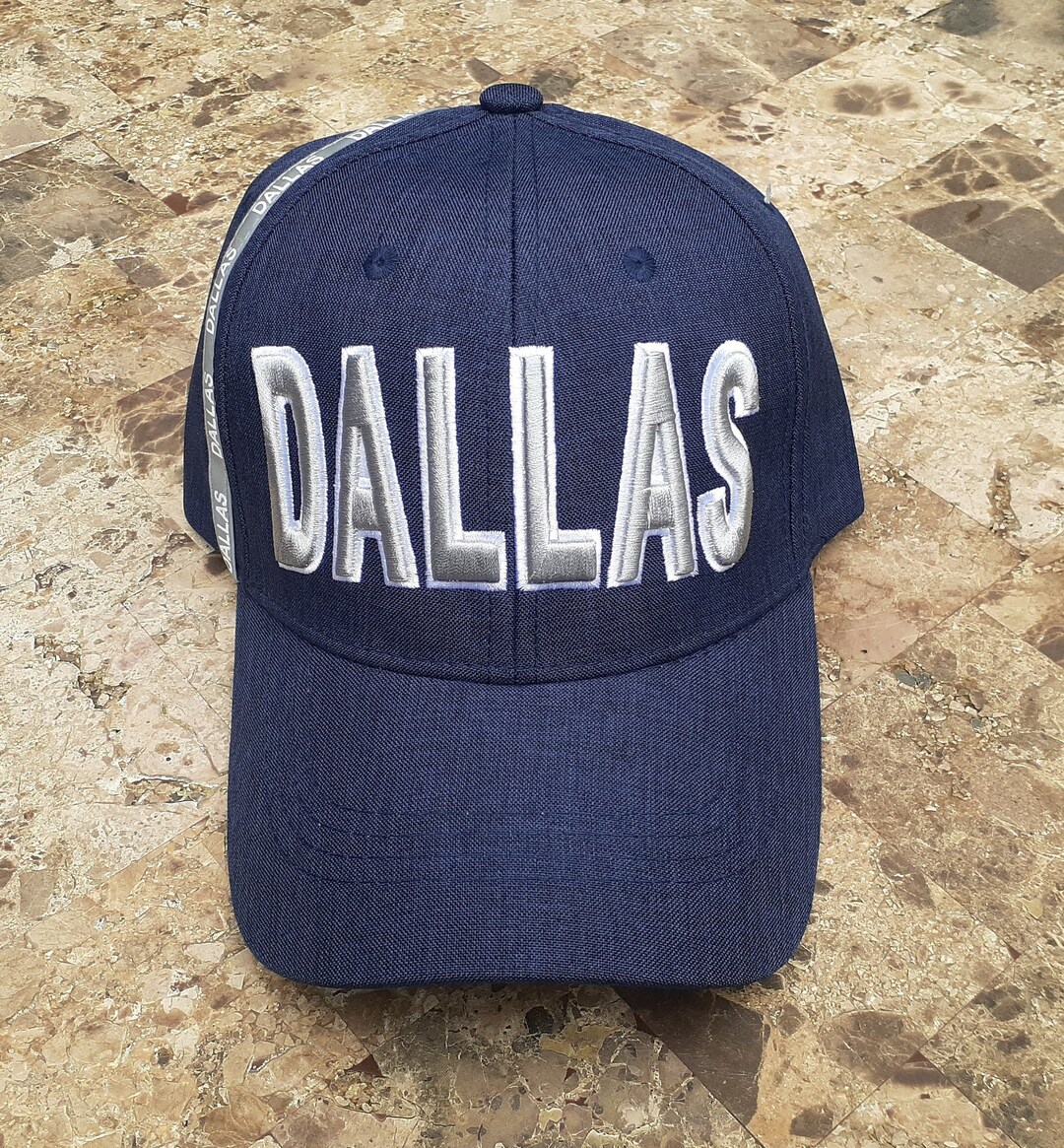 Cap Dallas 3D Embroidered One Size Adjustable Hat - Etsy