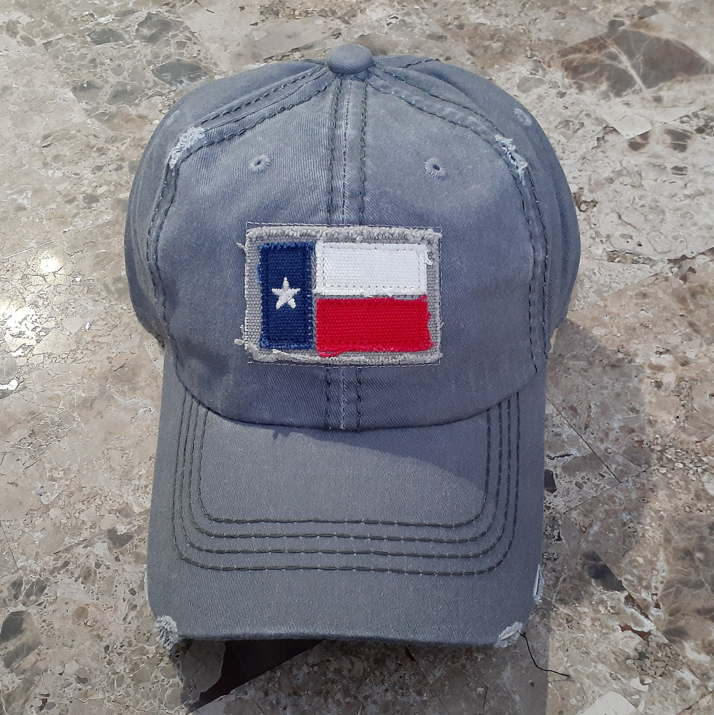 State texas Distressed Baseball Cap one size adjustable. | Etsy