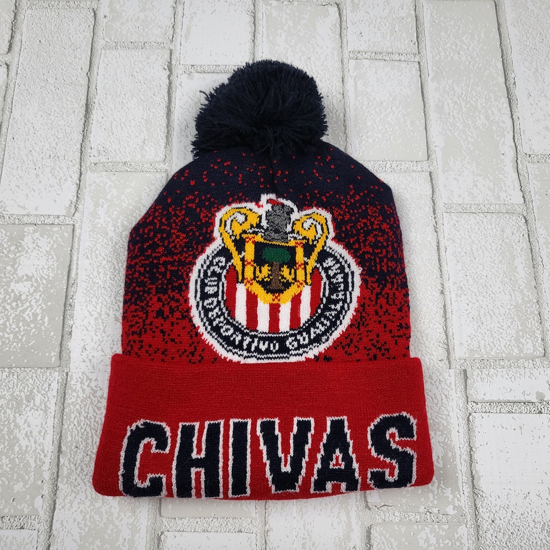 Club Chivas Soccer Cuffed Pom Beanie| Gorro De Frio Club Chivas Soccer ...