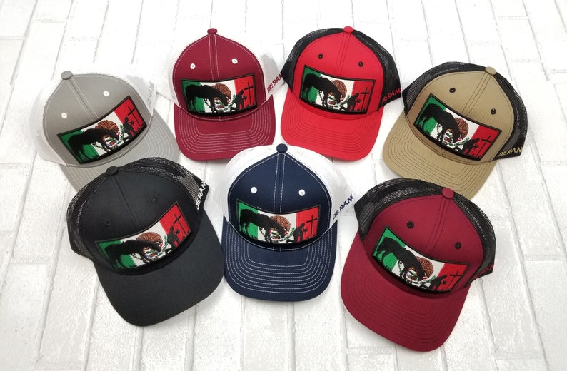 Gorra Con La Bandera De Mexico Bordada, Hat Cowboy 3D Logo Meshback ...