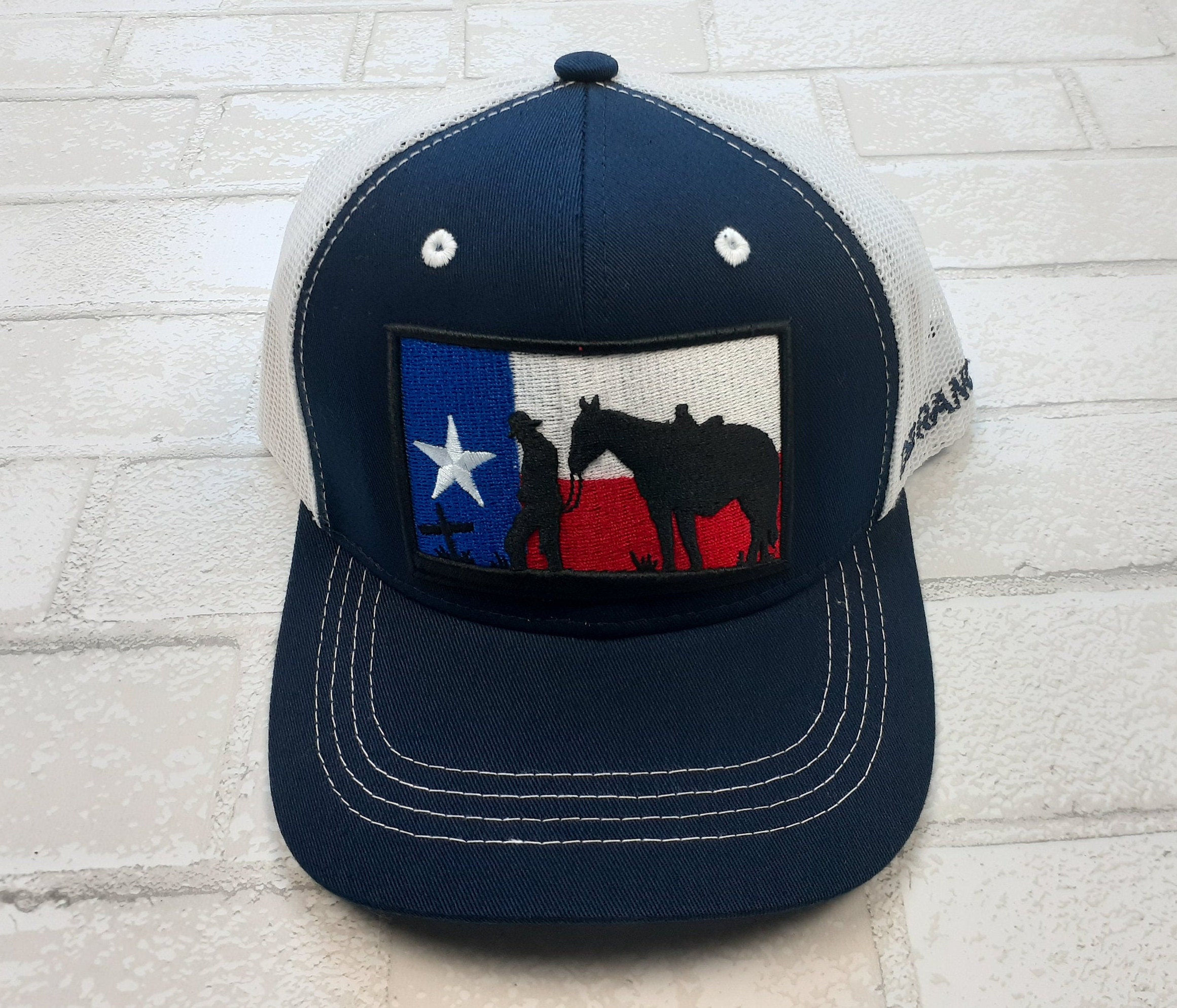 Texas Flag Embroidered Hat 3D Embroidered one Size Adjustable - Etsy