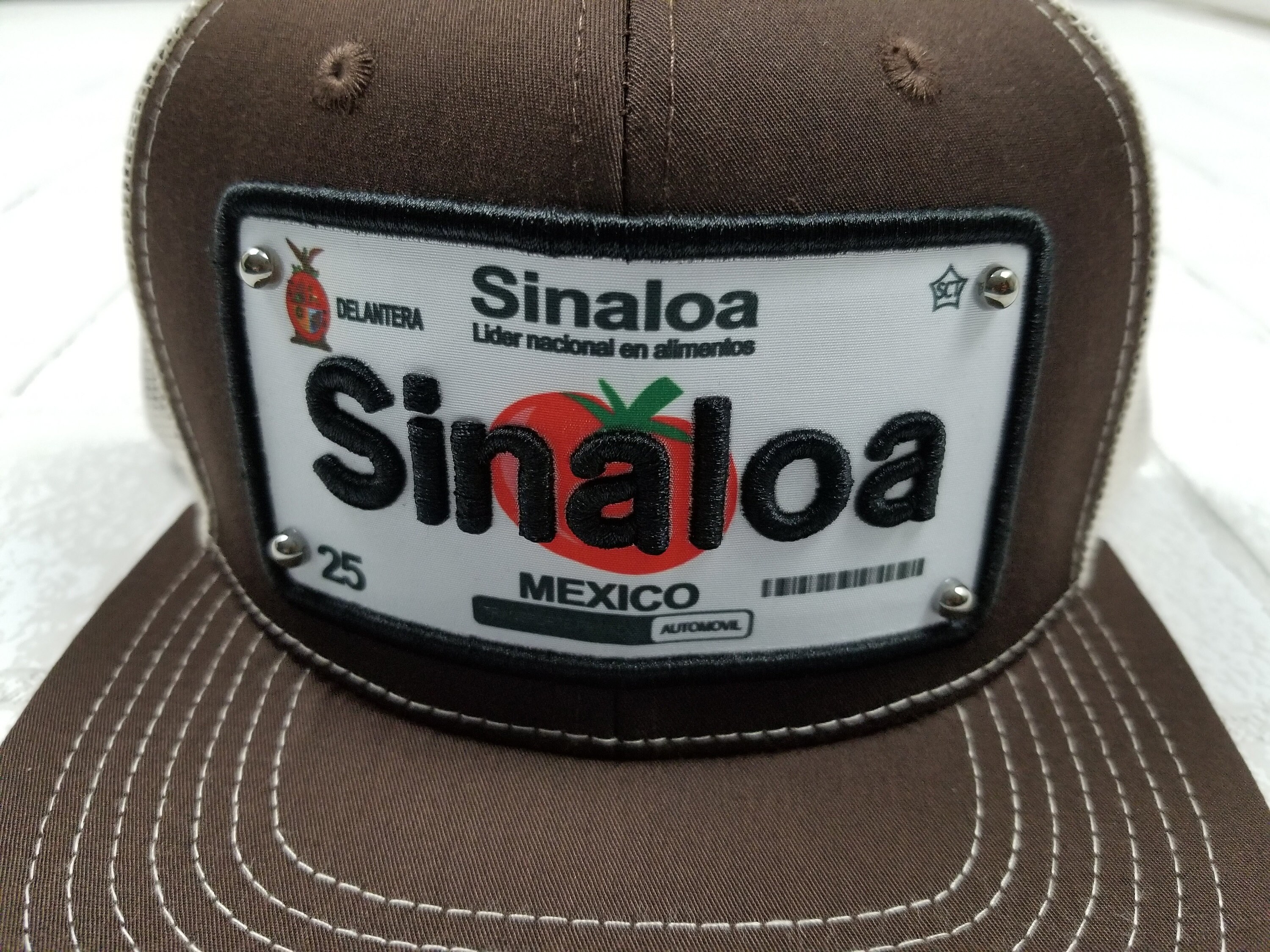 Hat State License Sinaloa |placa Del Estado De Sinaloa Mexico| Mesh ...