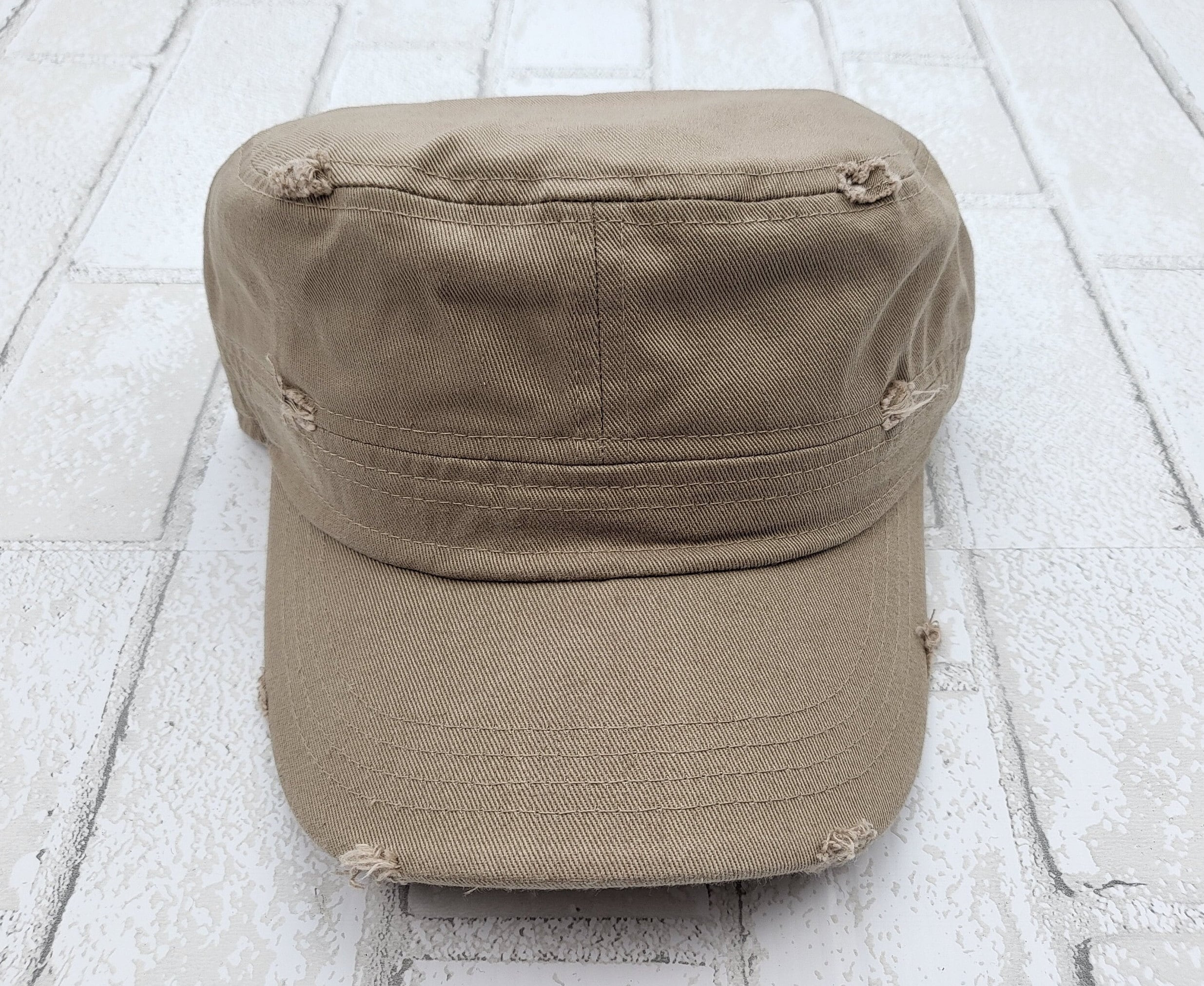 Cadet Style Plain Vintage Distressed Cap - Etsy