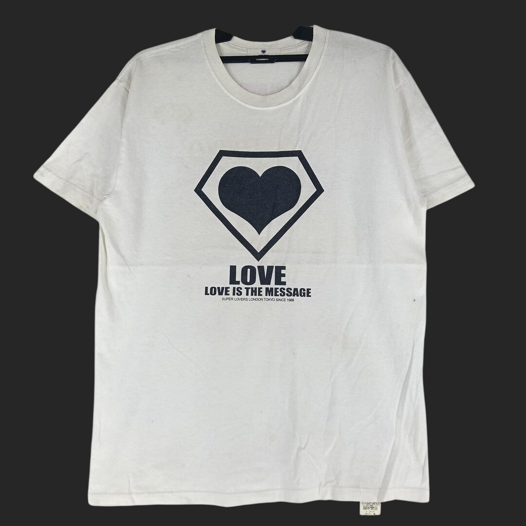 Vintage Super Lovers Japanese Brand White Medium T Shirt Superlovers ...