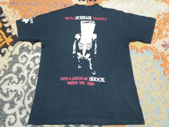 Vintage 90's Balzac Japanese Punk Rock Band Black Lar… - Gem