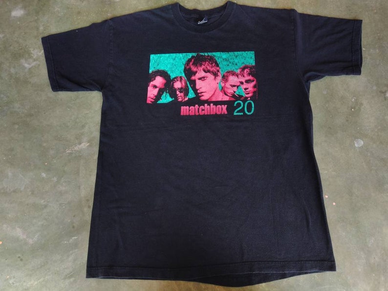 Vintage 90's Matchbox Twenty American Rock Band Black Xlarge T Shirt ...
