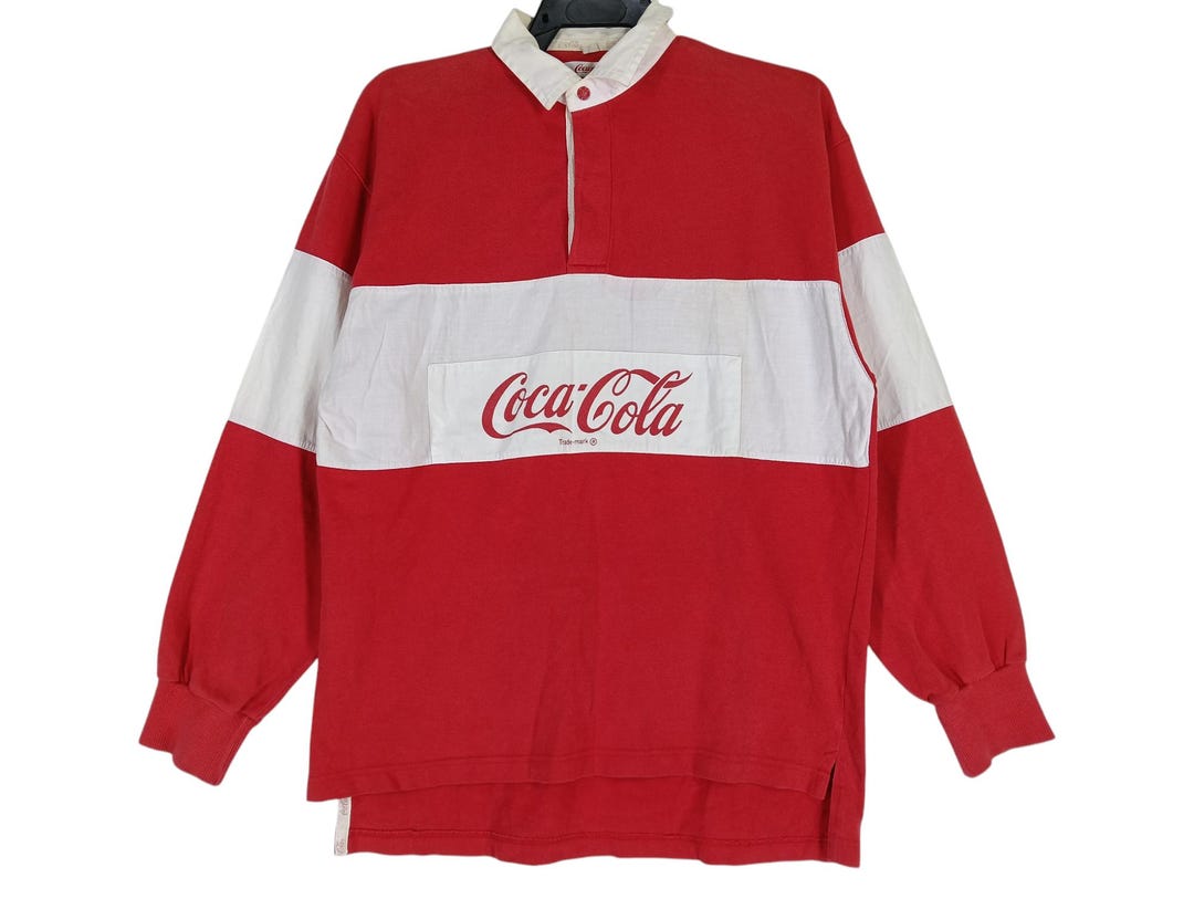 Vintage 1986 Coca Cola Red White Shirt Medium 80's Coca Cola Carbonated ...