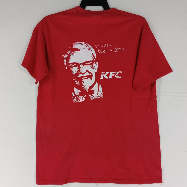 Vintage Kentucky Fried Chicken KFC Red Medium T Shirt KFC Original ...