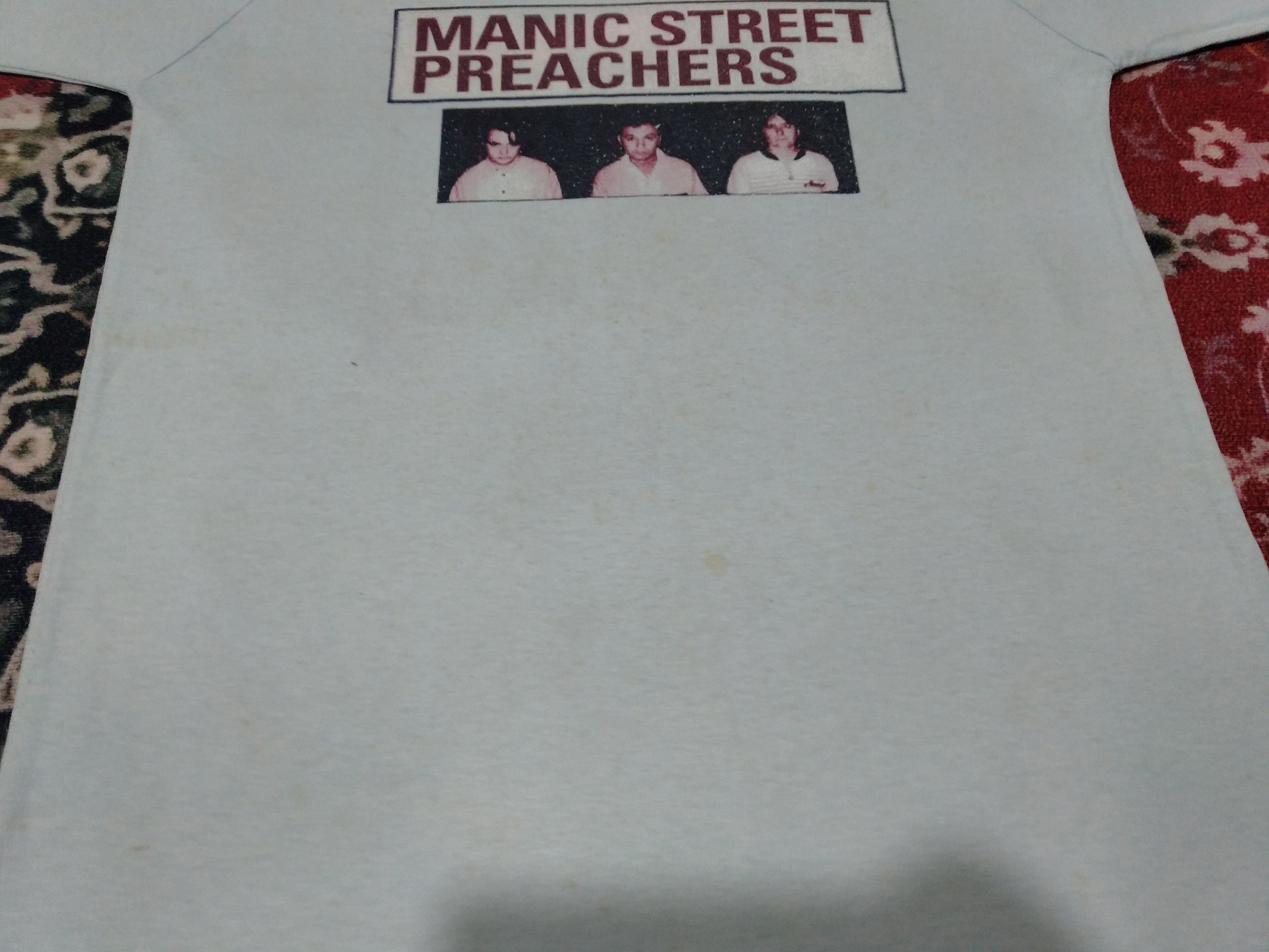 Vintage Manic Street Preachers Welsh Rock Indie Band Blue Small T Shirt ...