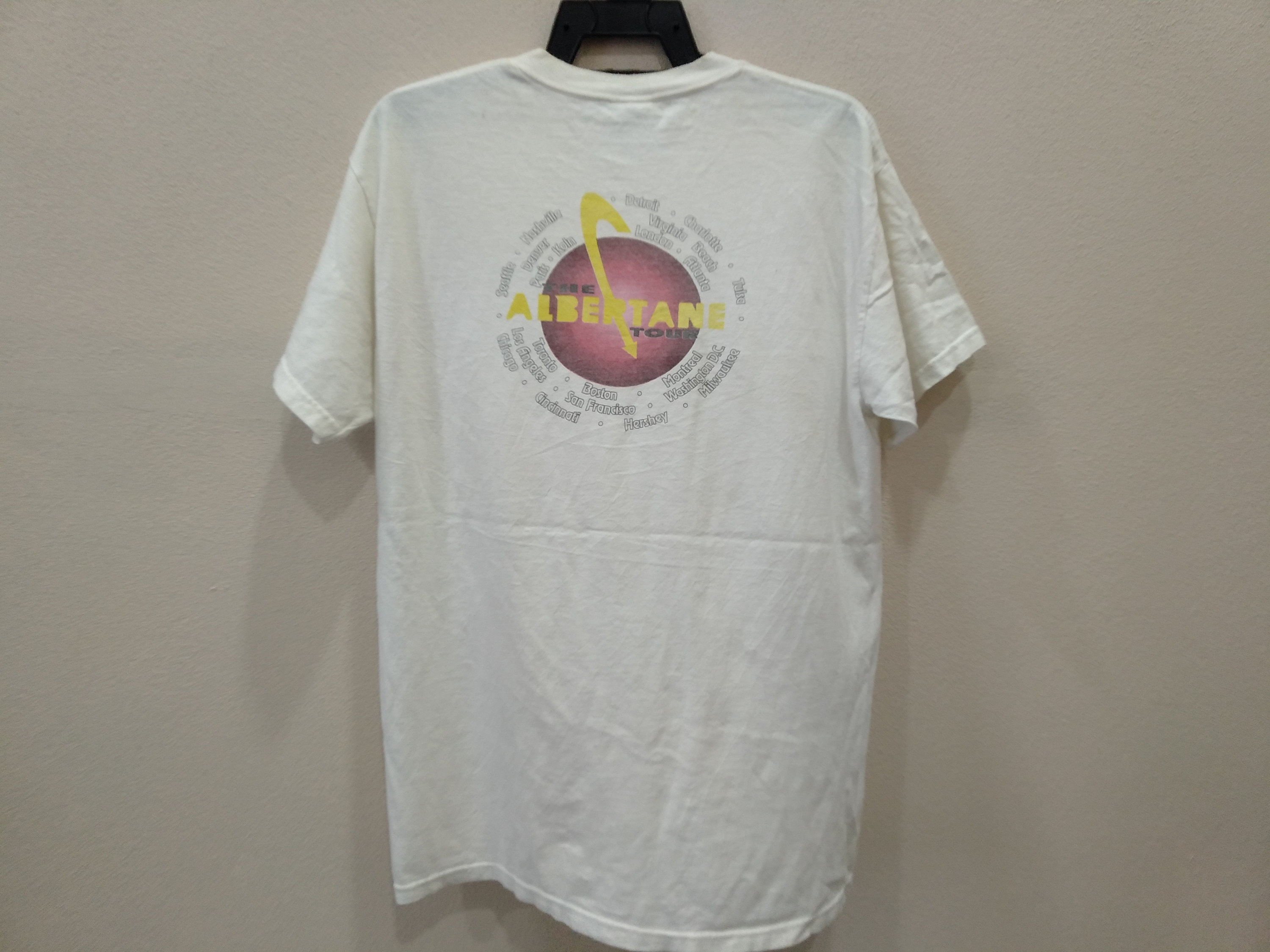 Vintage 90's Hanson American Pop Group Band White Medium T Shirt Band ...