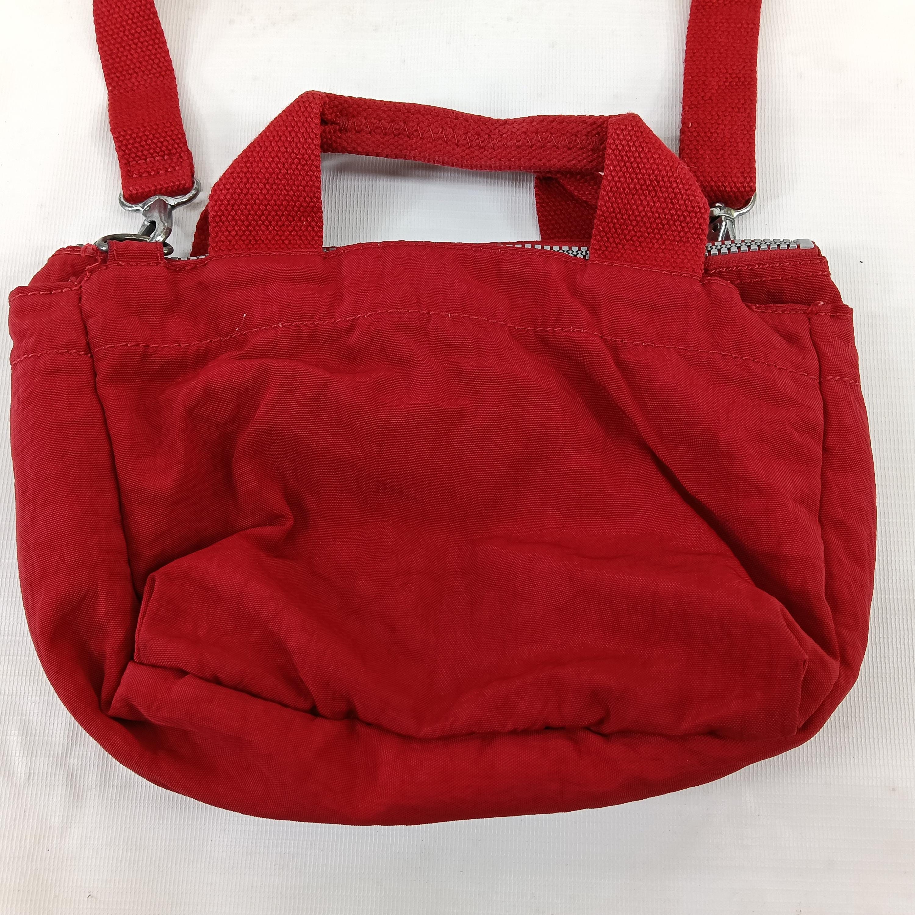Vintage Kipling Red Classic Sling Bag Stylish Compact Lightweight for ...