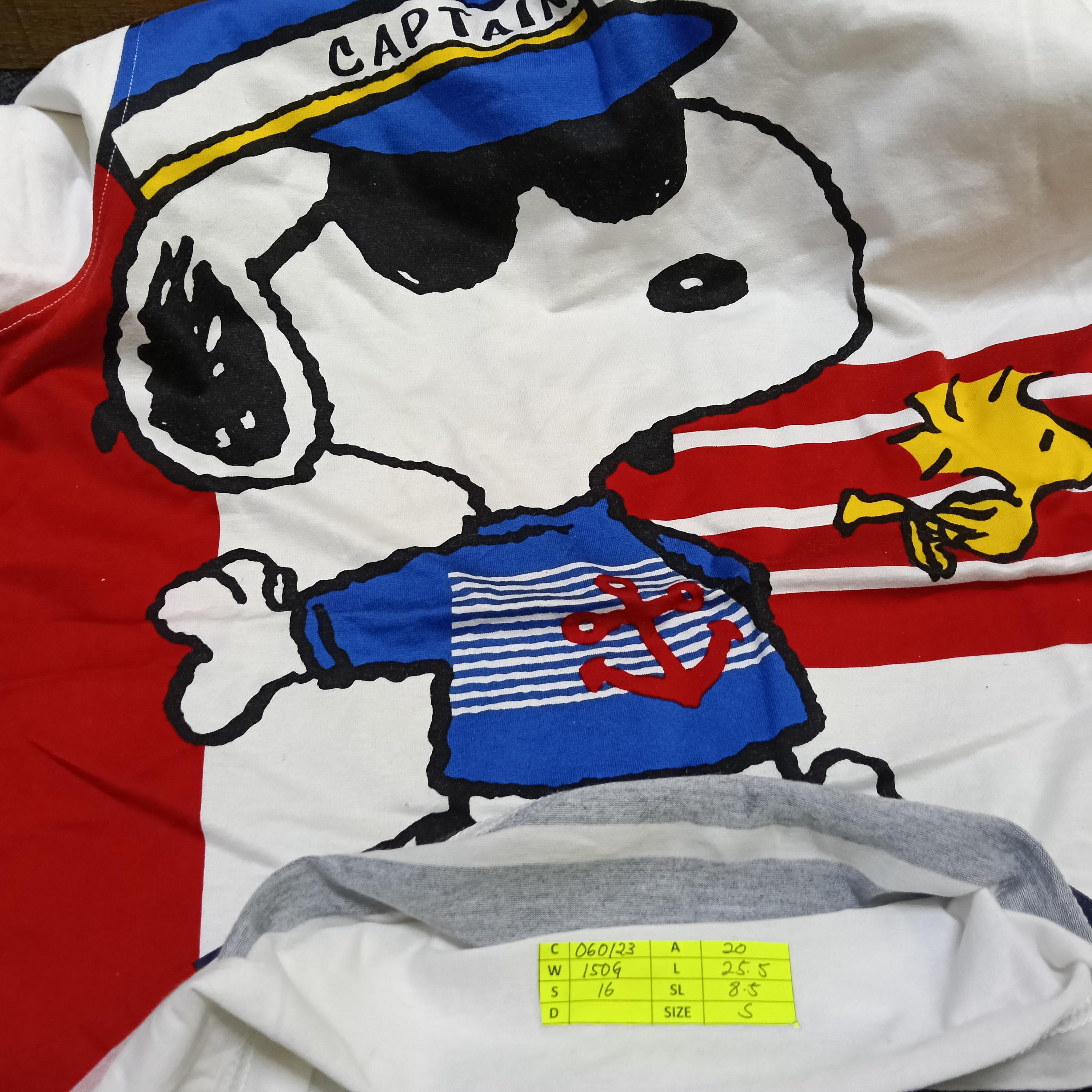Vintage Y2K Snoopy Castelbajac White Multicolor Small T Shirt Snoopy ...