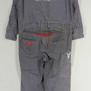 Vintage 90s Snap on Hickory Distressed Coveralls Large Racing Snap on ...
