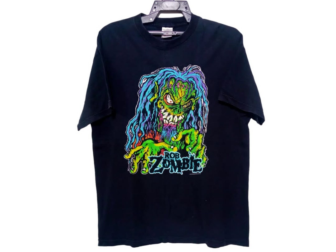Vintage Rob Zombie Metal Band Black Large T Shirt Rob Zombie Metal ...