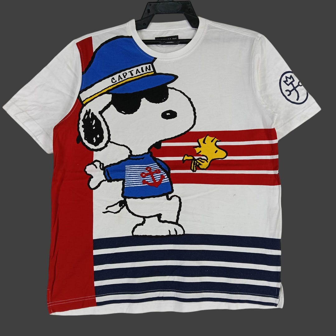 Vintage Y2K Snoopy Castelbajac White Multicolor Small T Shirt Snoopy ...