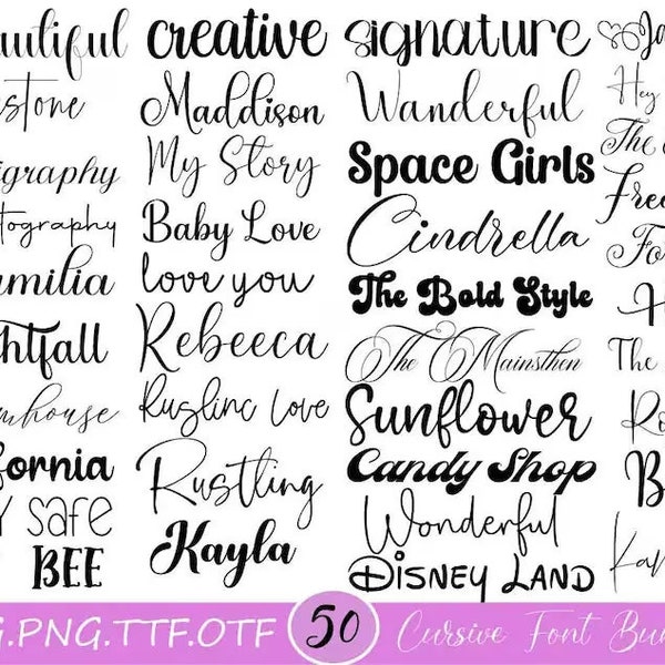 Svg Fonts - Etsy
