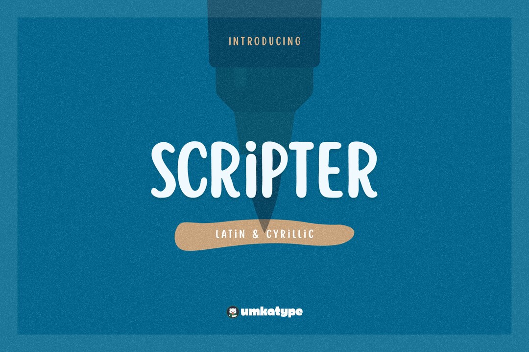 Scripter Font, Brush Font, Multilingual, Handwritten, Script Font ...
