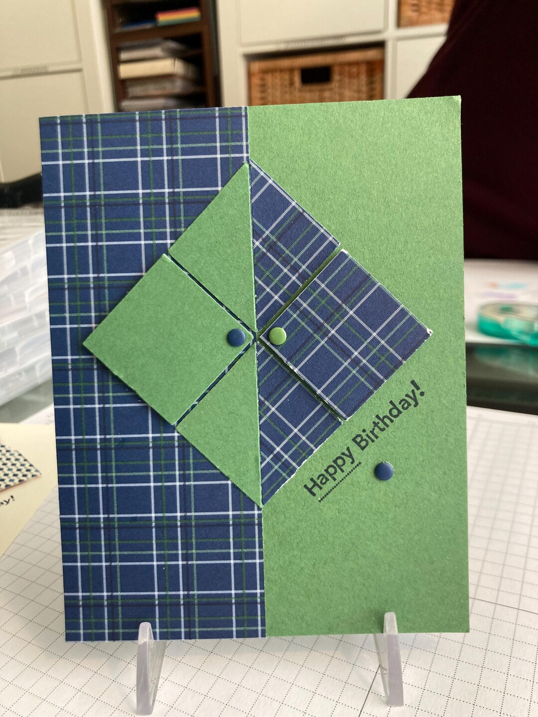 Geometric Birthday Card - Etsy