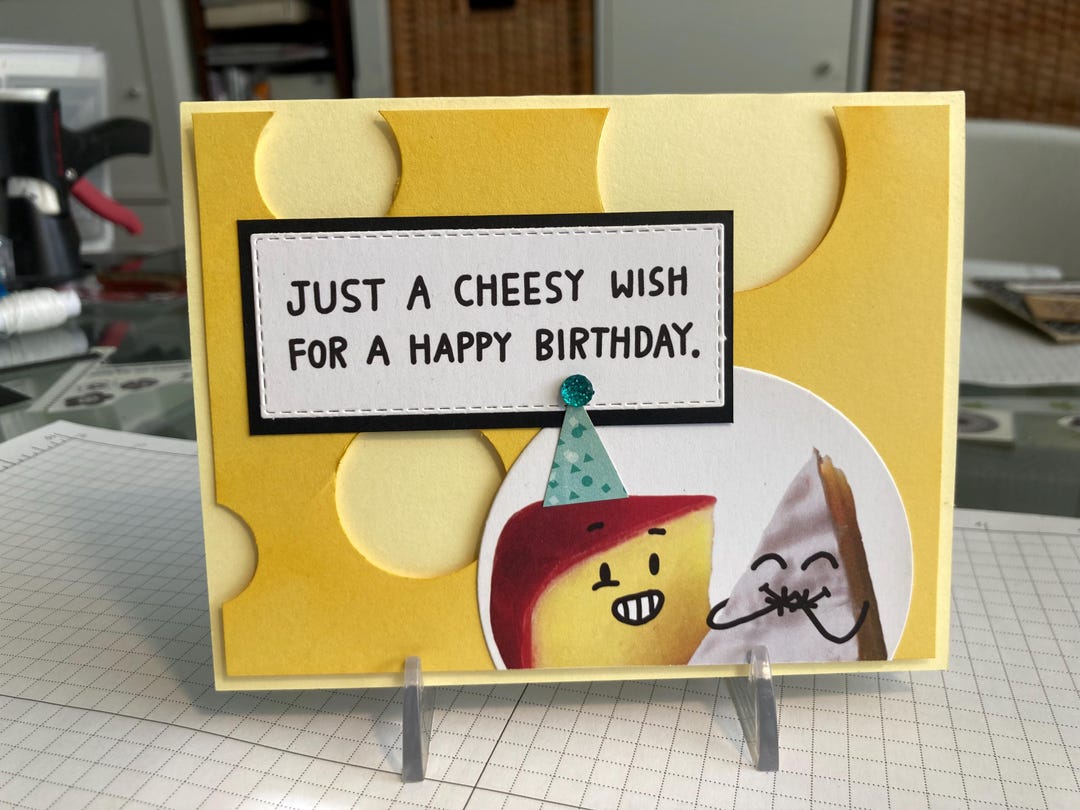 Cheesy Birthday Card - Etsy