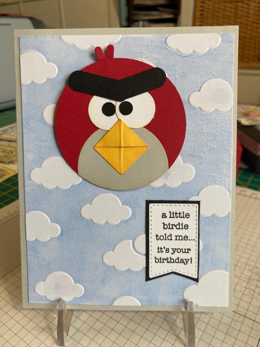 Angry Bird-day Birthday Card - Etsy