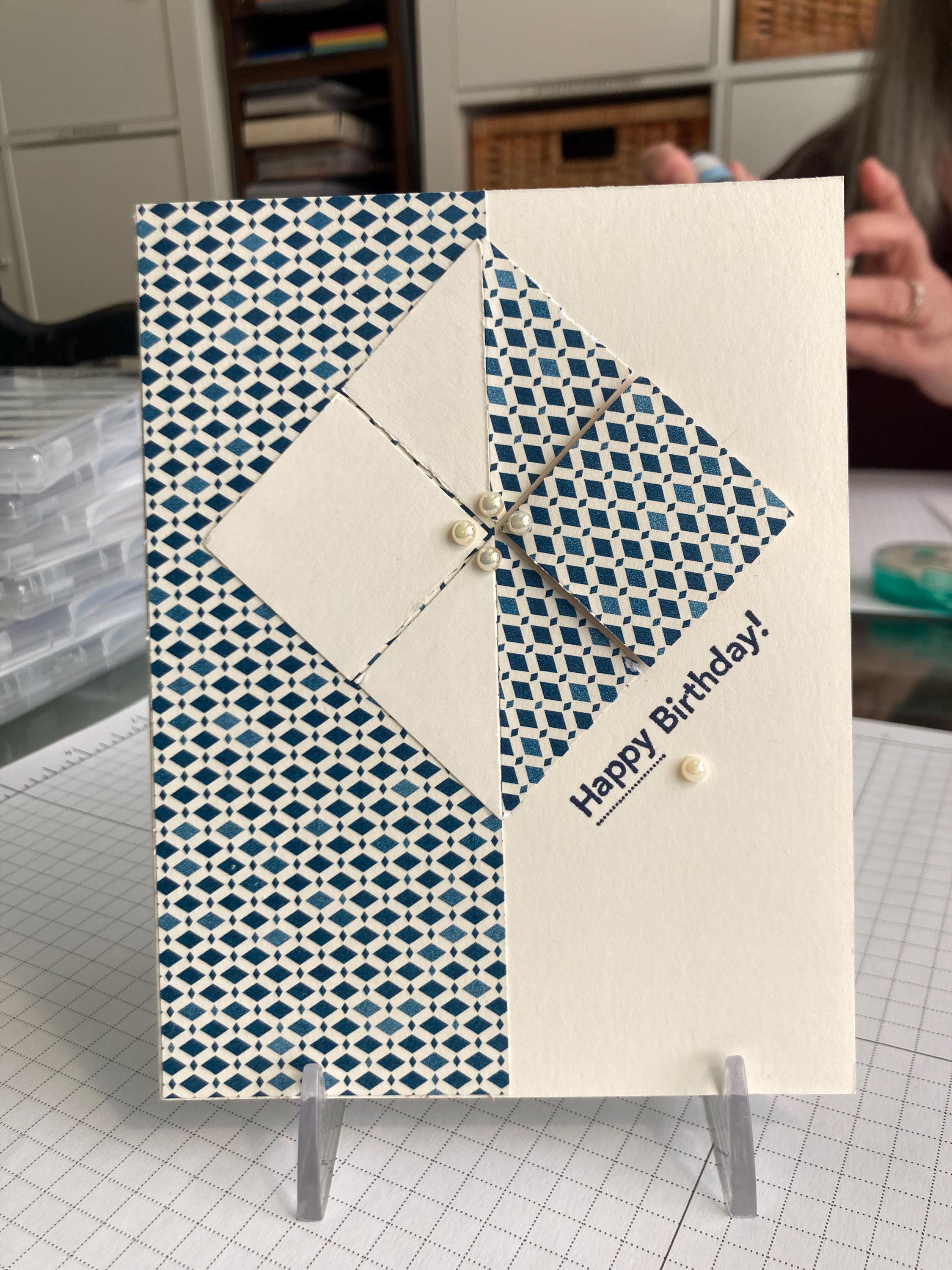 Geometric Birthday Card - Etsy