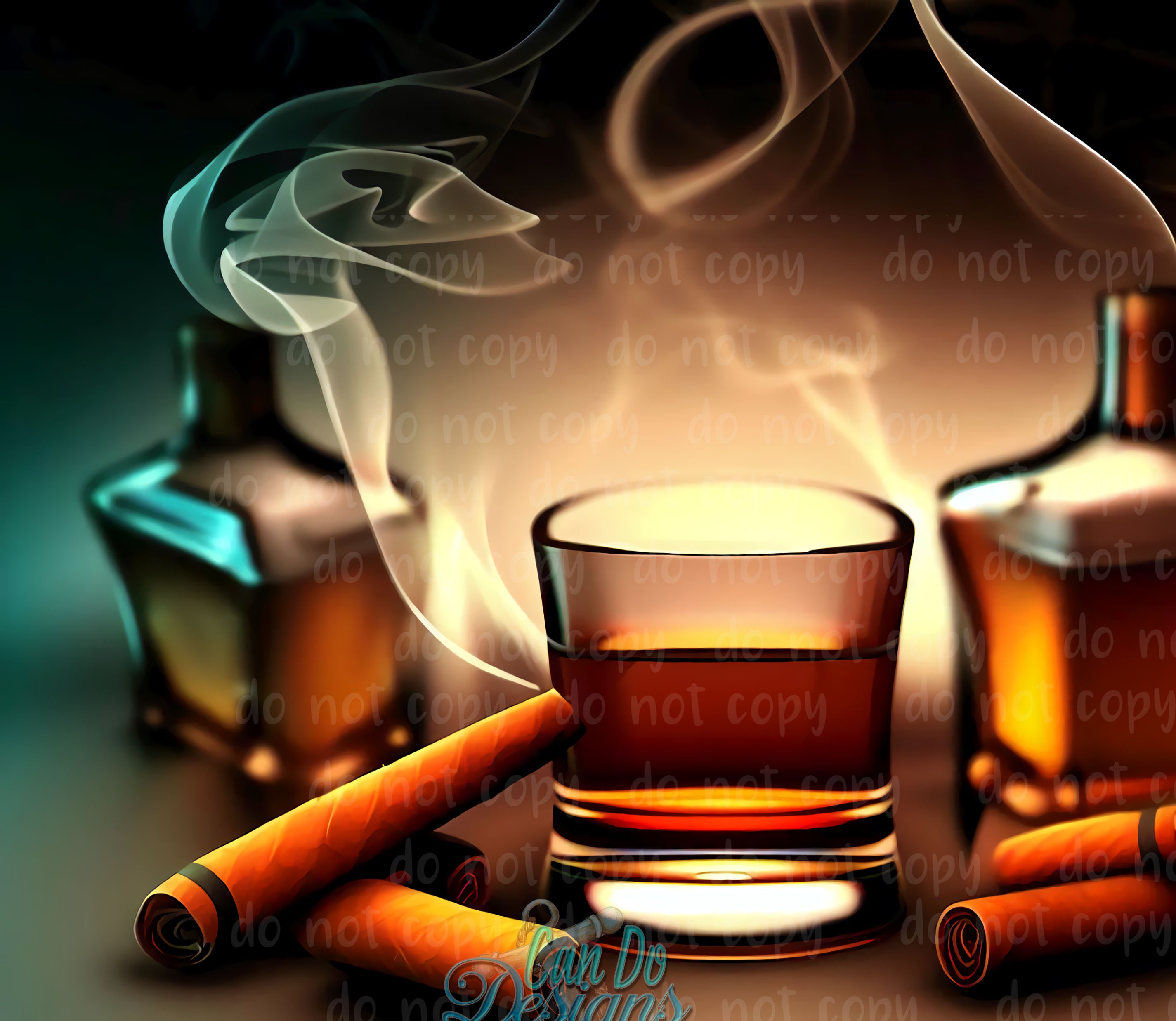 DAD Cigar & Whiskey Smoke Digital PNG 300dpi File for - Etsy
