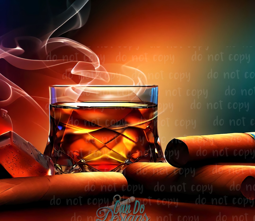 DAD Cigar & Whiskey Smoke Digital PNG 300dpi File for Download, Not ...
