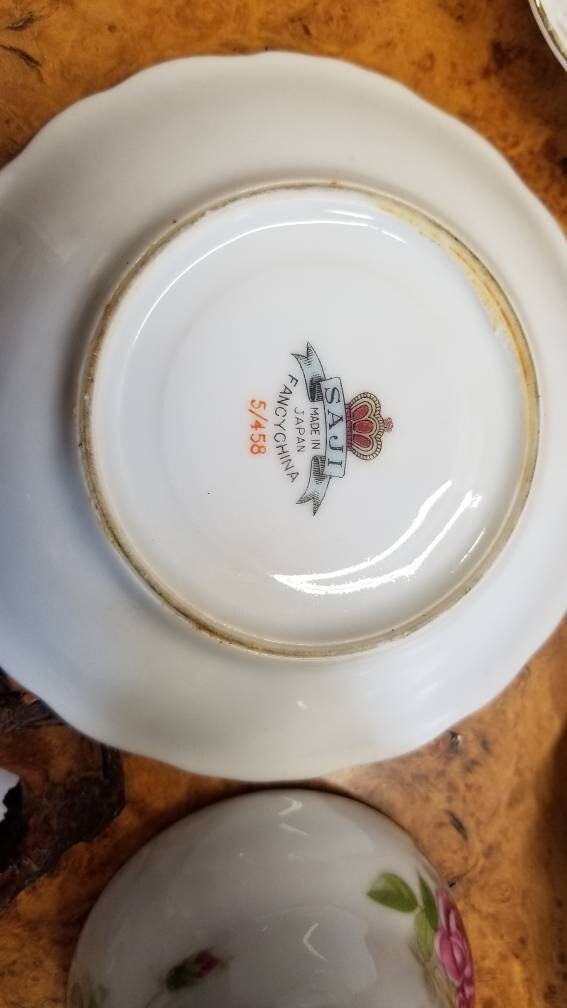 SAJI Vintage Fancy China 14 Piece DEMITASSE Tea Set - Etsy