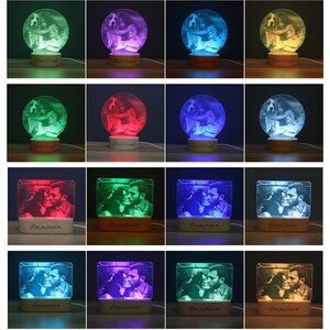Custom Photo 3D Lamp, Custom Photo Light, Desk Lamp, Picture Night ...