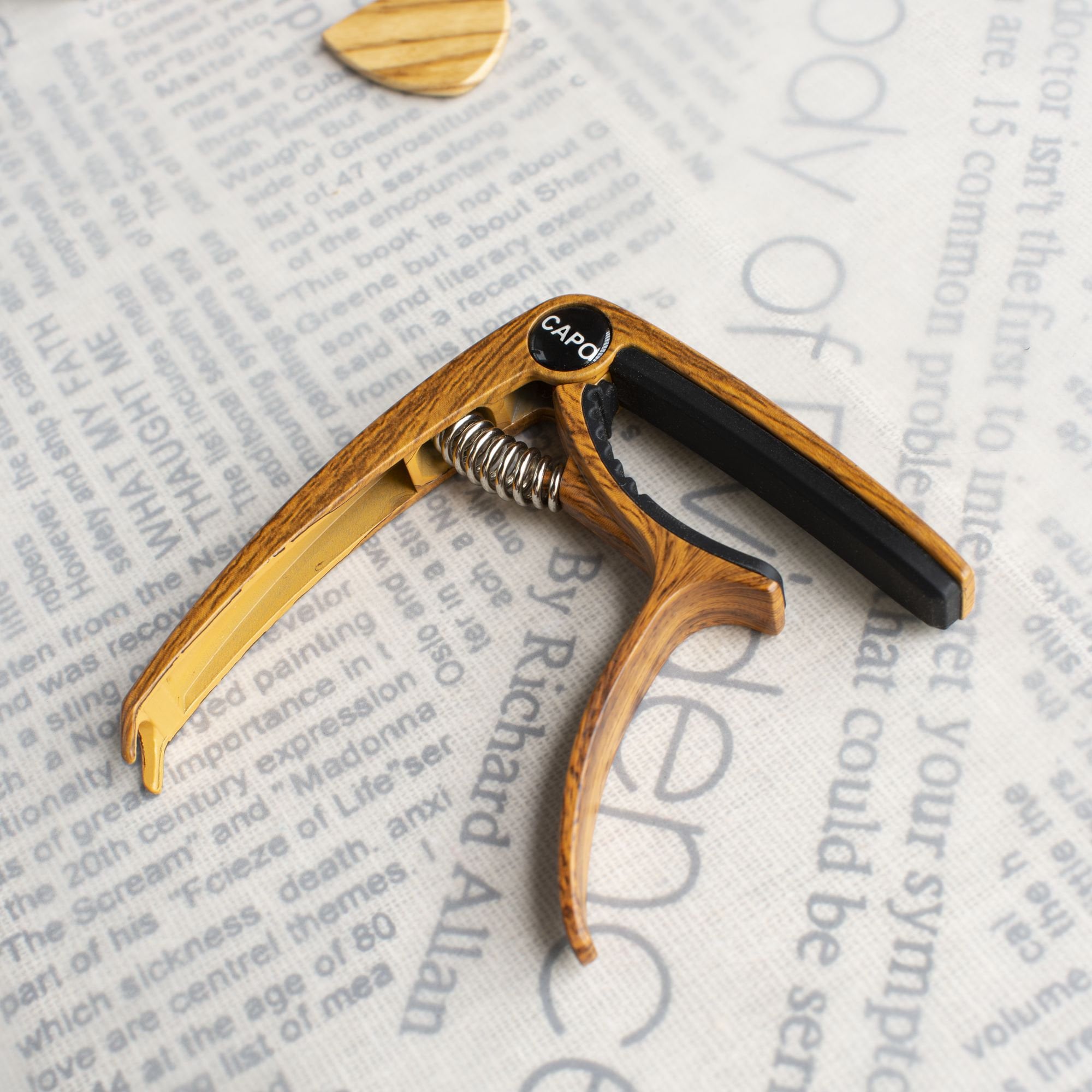Personalized Metal Guitar Capo With Wood Grain Custom - Etsy