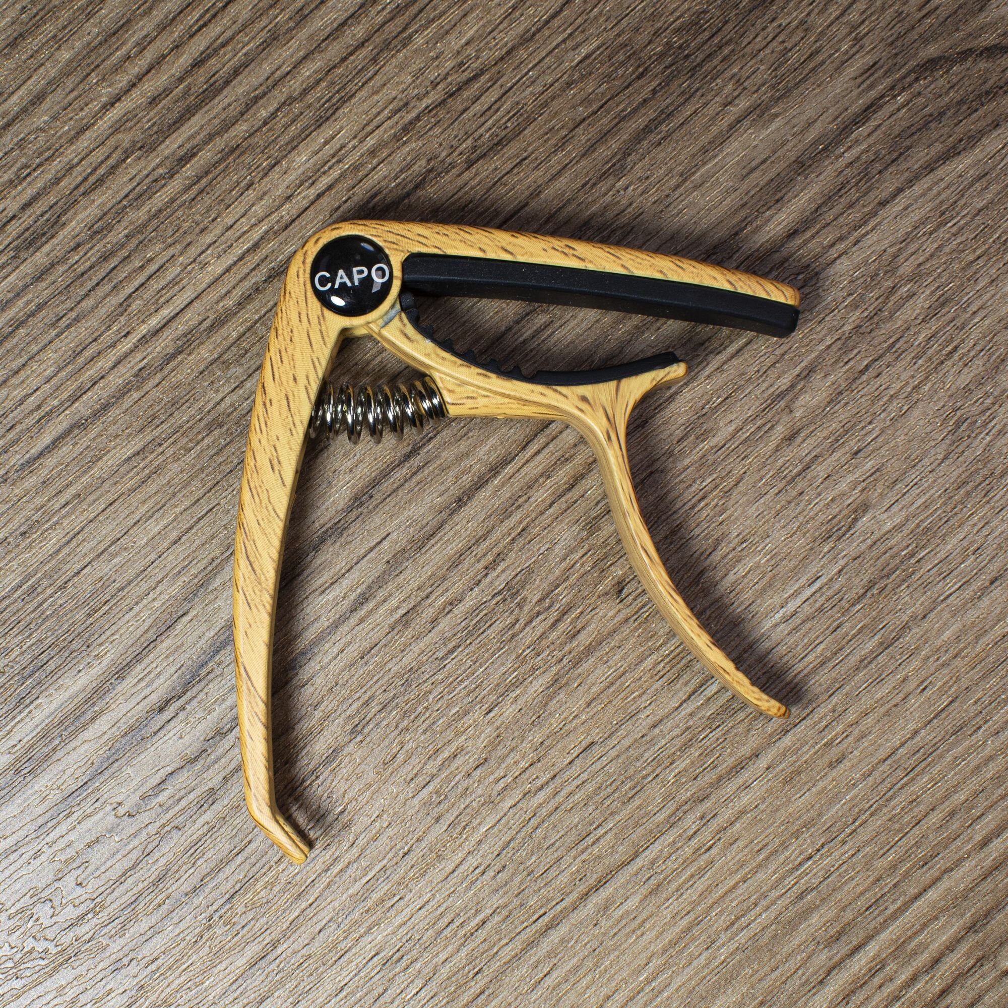 Personalized Wood Grain Metal Guitar Capo Custom Message | Etsy