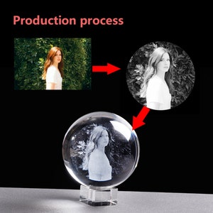 Custom 3D Photo Crystal Ball, Personalized Anniversary Gift - Etsy