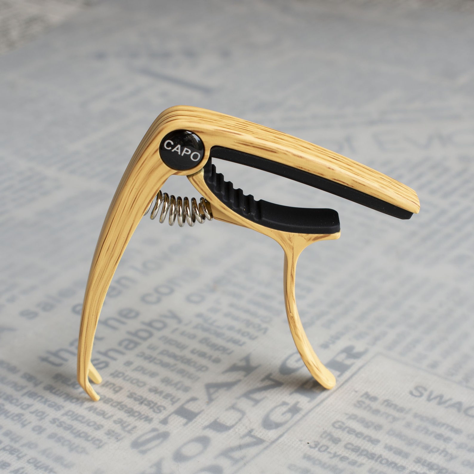 Personalized Wood Grain Guitar Capo, Engraved Pick, Musician Gift - Etsy