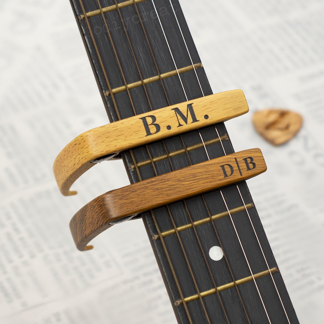 Personalized Metal Guitar Capo, Custom Message Guitar Sandhi Clip ...