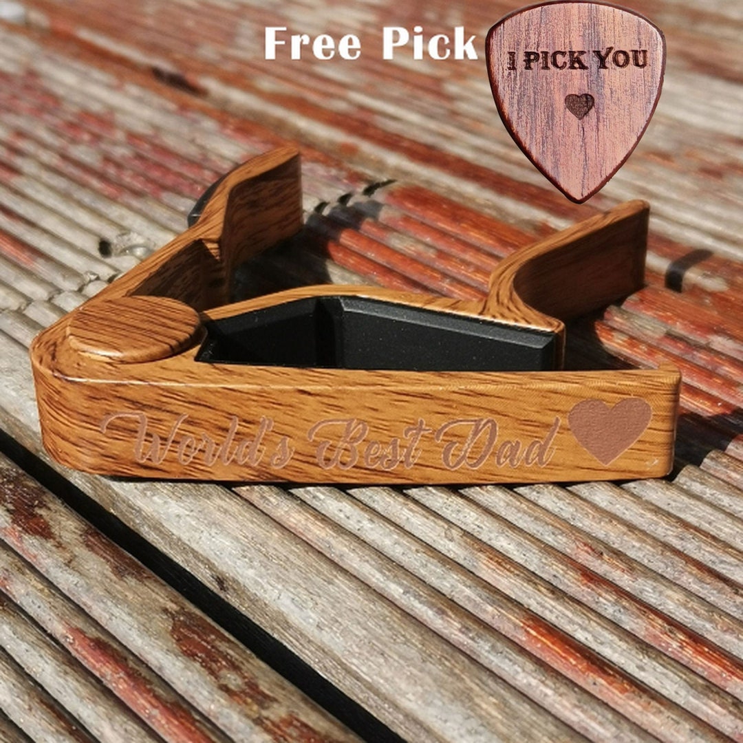 Personalized Guitar Capo, Custom Capo, Effect, Engraved Guitar Pick ...