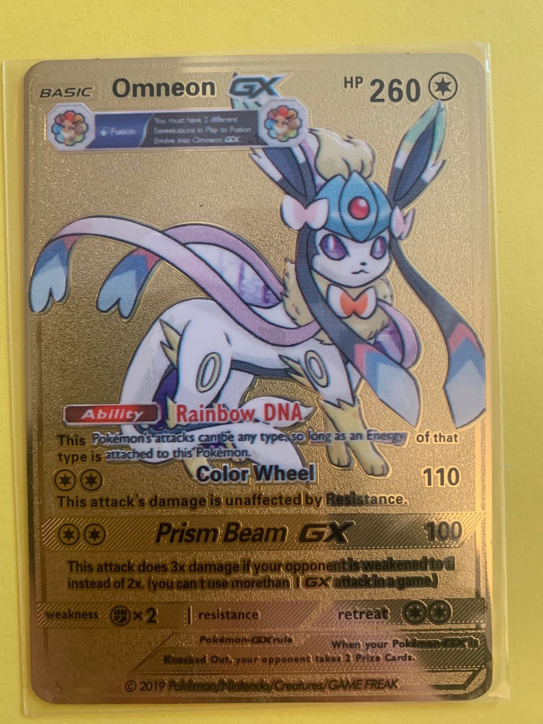 Omneon GX Pokemon Custom Metal Card/custom Foil Card Christmas Dad - Etsy