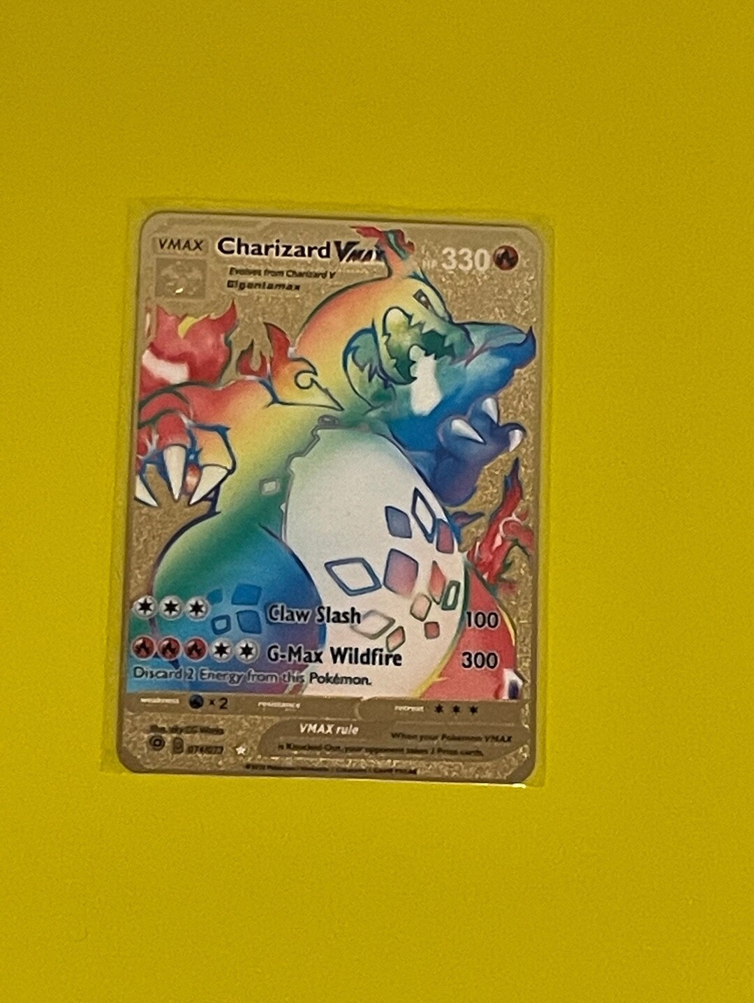 Charizard VMAX Rainbow Pokemon Custom Metal Card/custom Foil - Etsy ...