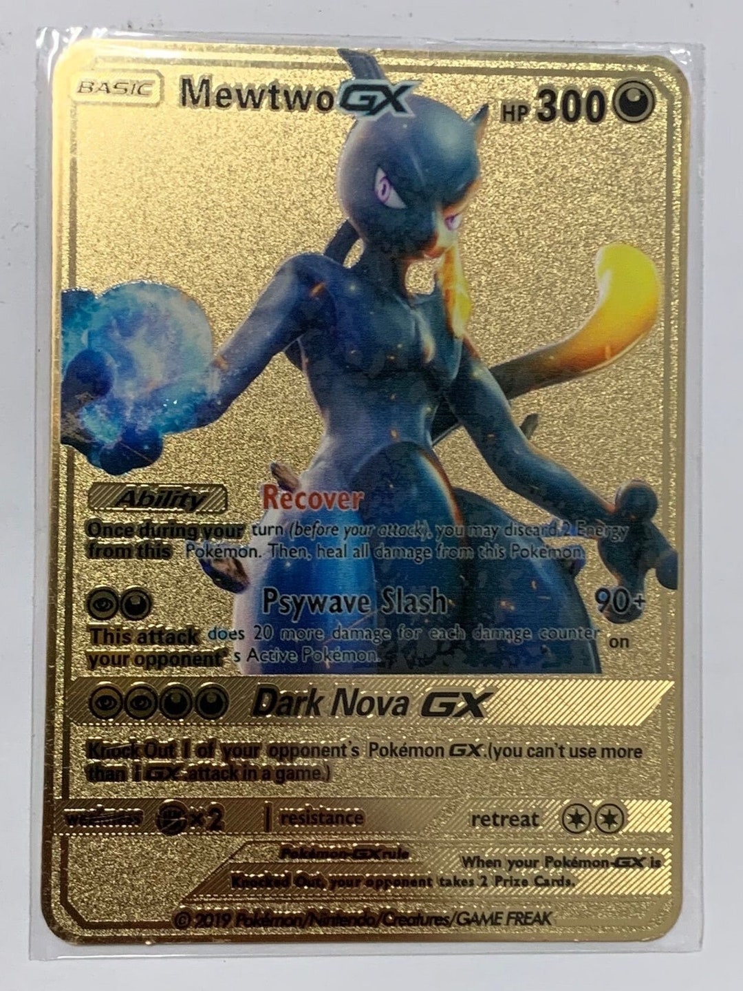 Mewtwo GX Pokemon Custom Metal Card Christmas Dad Gift - Etsy