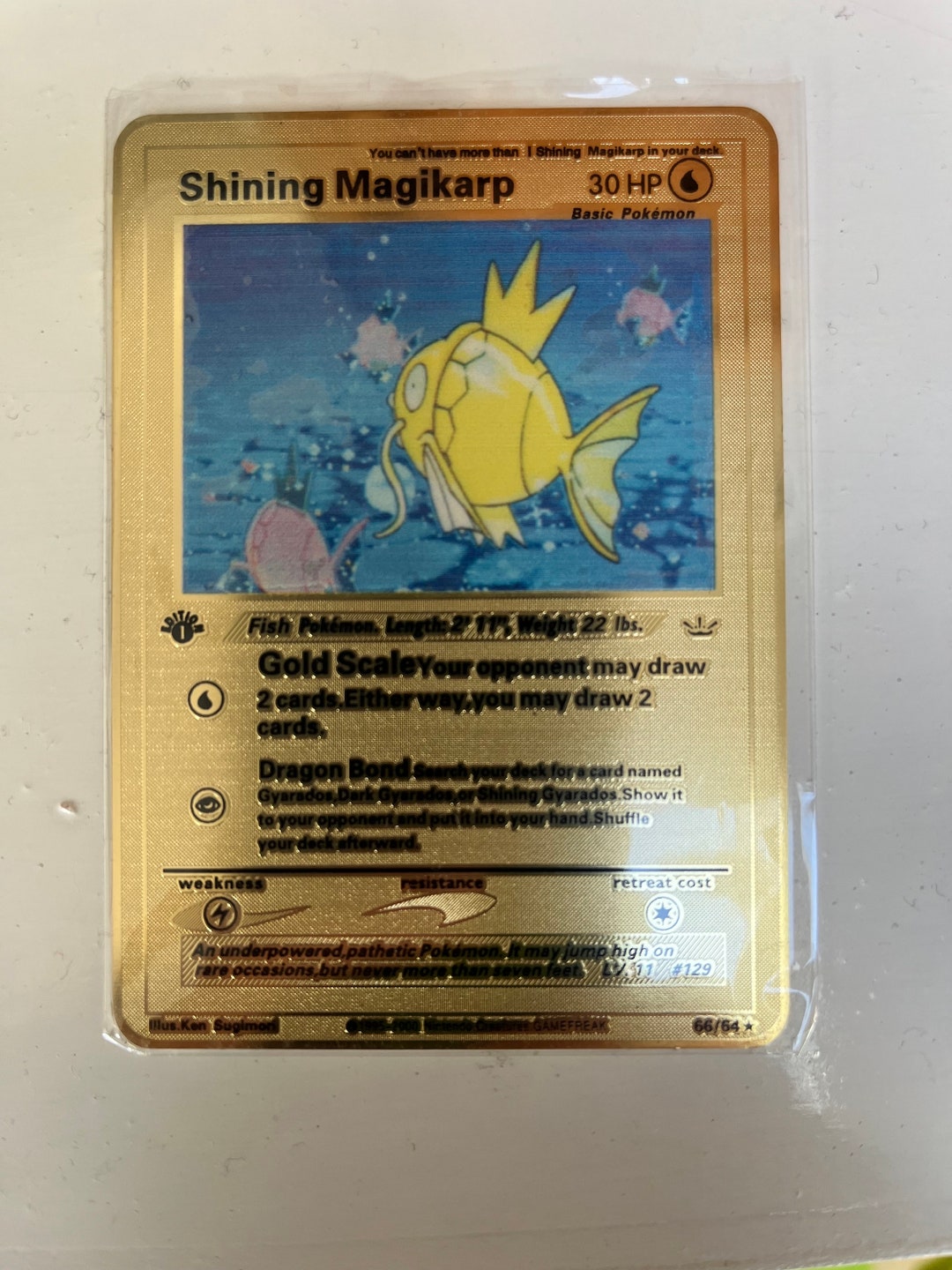 Shining Magikarp Pokemon Custom Metal - Etsy