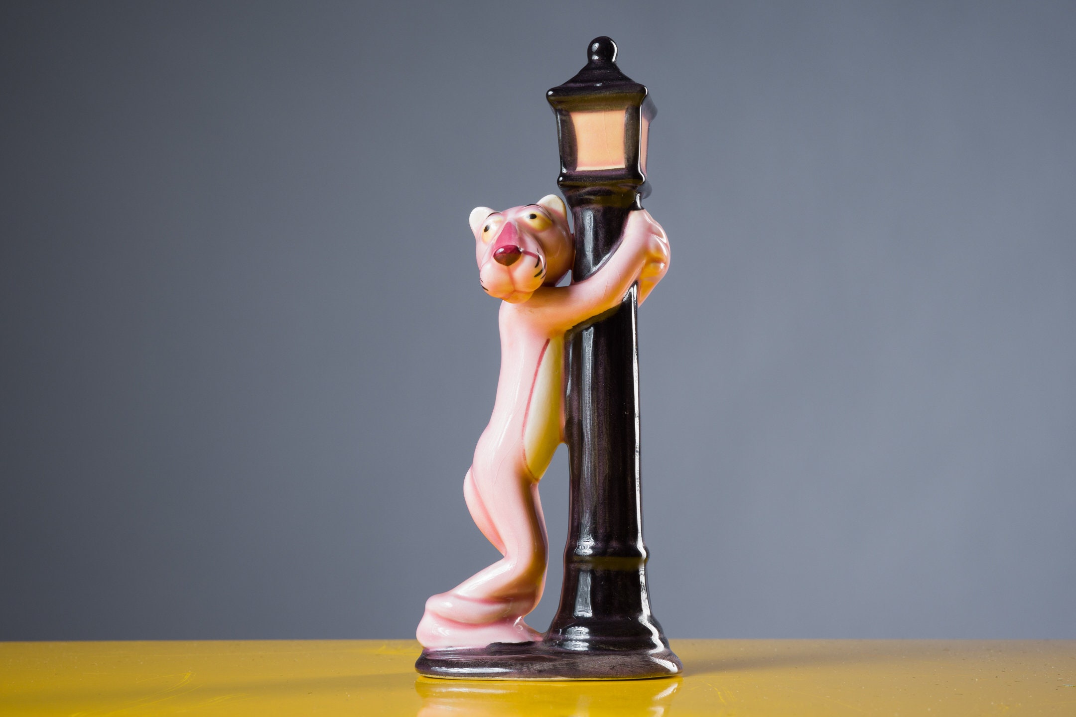 Vintage Pink Panther Ceramic Figurine Ornament 1982 United - Etsy UK