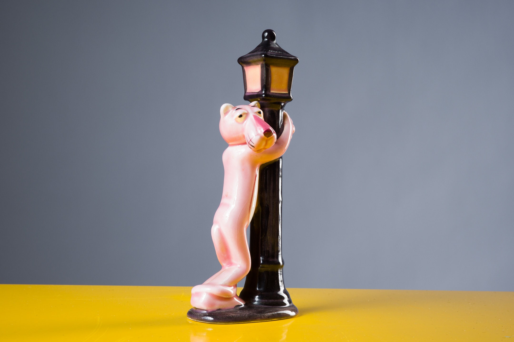 Vintage Pink Panther Ceramic Figurine Ornament 1982 United - Etsy UK